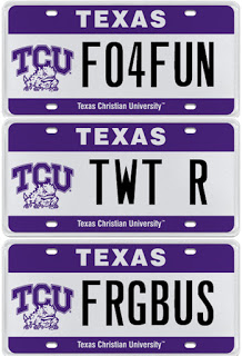 TCU-themed license plates - TCU Magazine