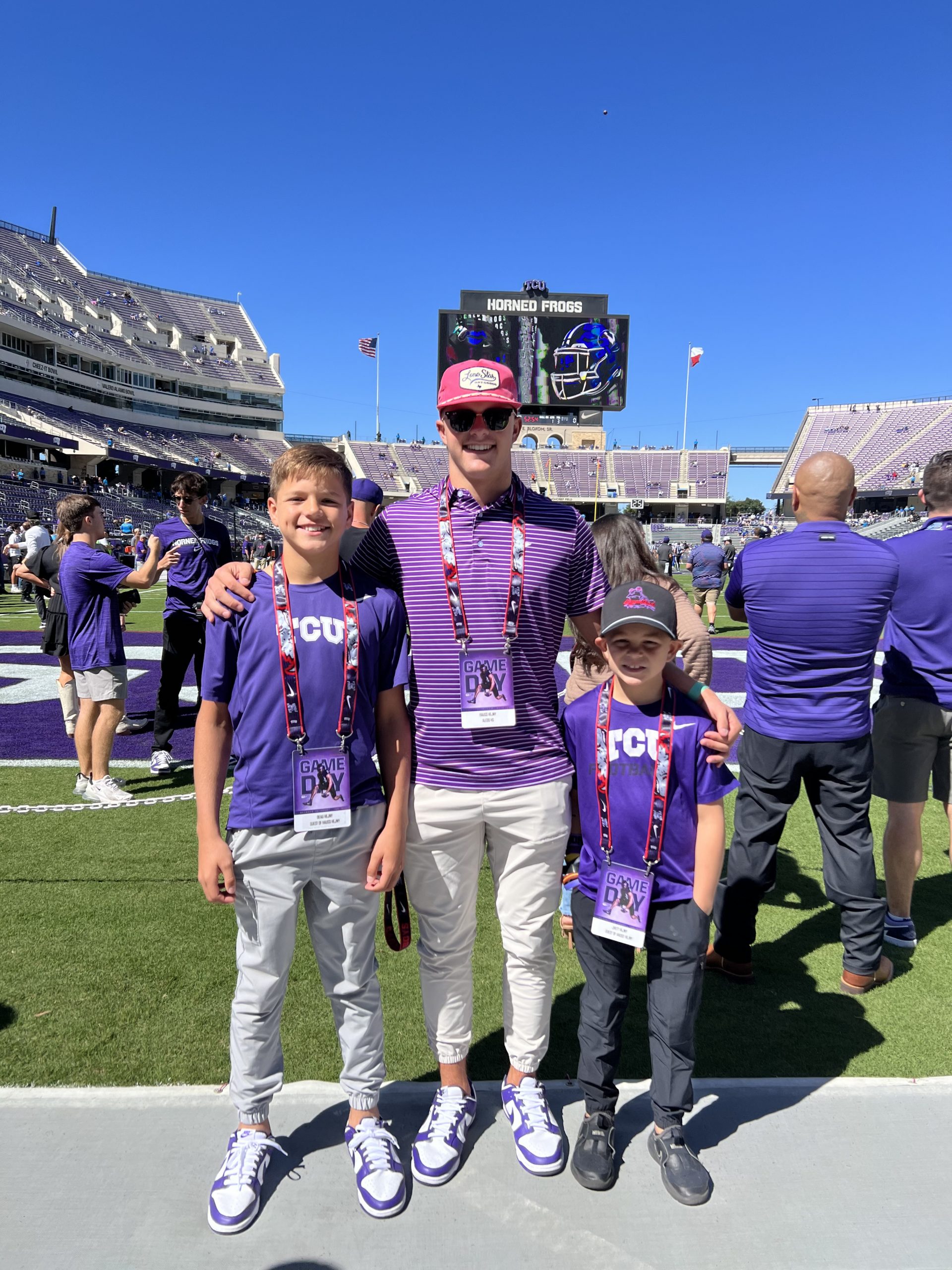 Second-generation Horned Frog Hauss Hejny lives his dream